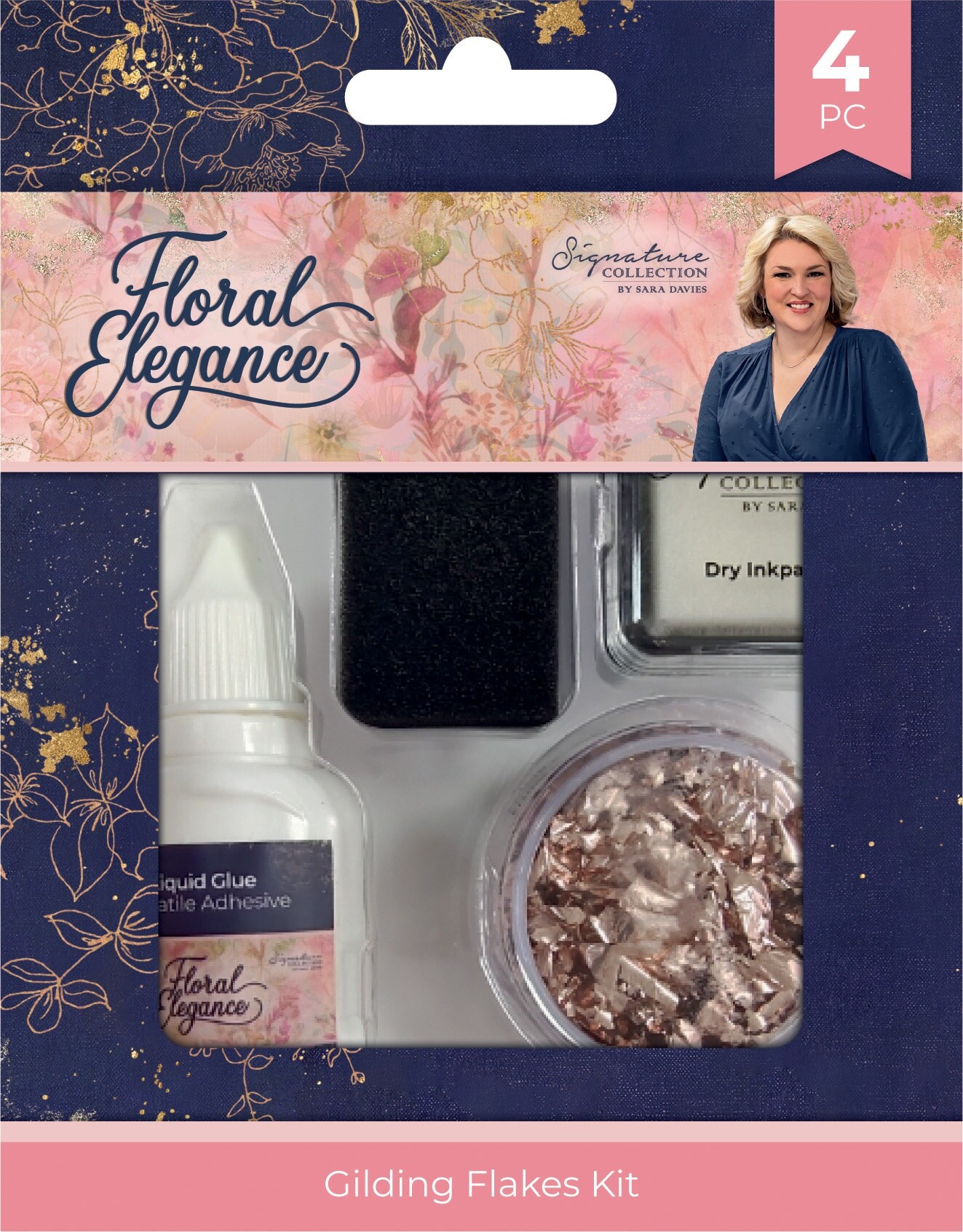 Sara Signature Floral Elegance Gilding Flakes Kit-4 Pieces | Michaels