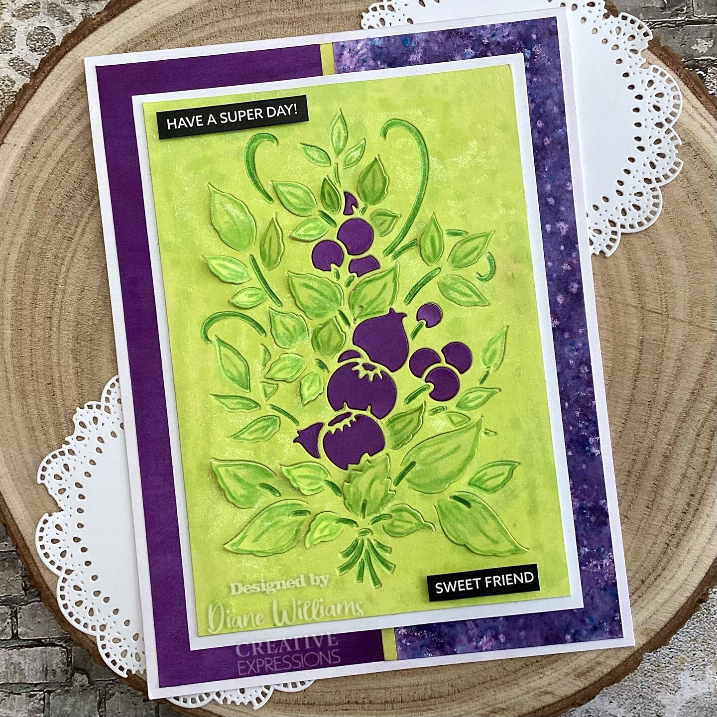 Creative Expressions Paper Cuts Cut & Lift Blueberry Bliss Craft Die ...
