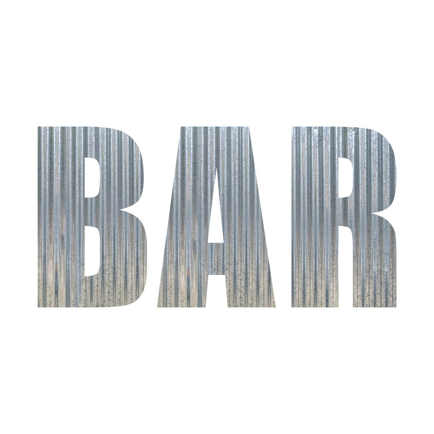 BAR Corrugated Metal Sign | MakerPlace by Michaels