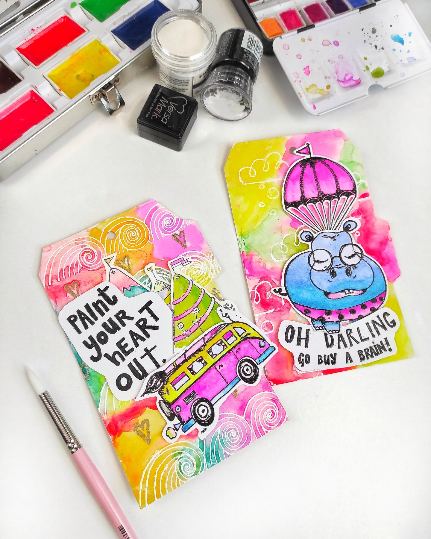 Studio Light Art by Marlene Tag Tabs Watercolor Essentials nr.2 | Michaels