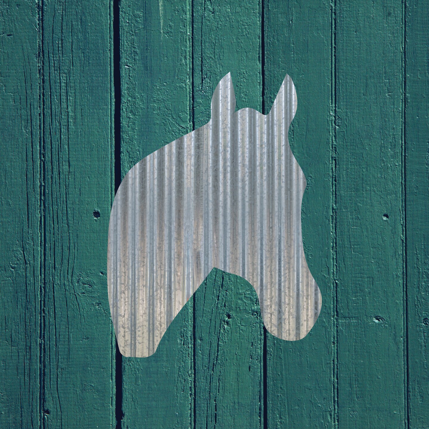 Horse Head Corrugated Metal Sign | MakerPlace by Michaels