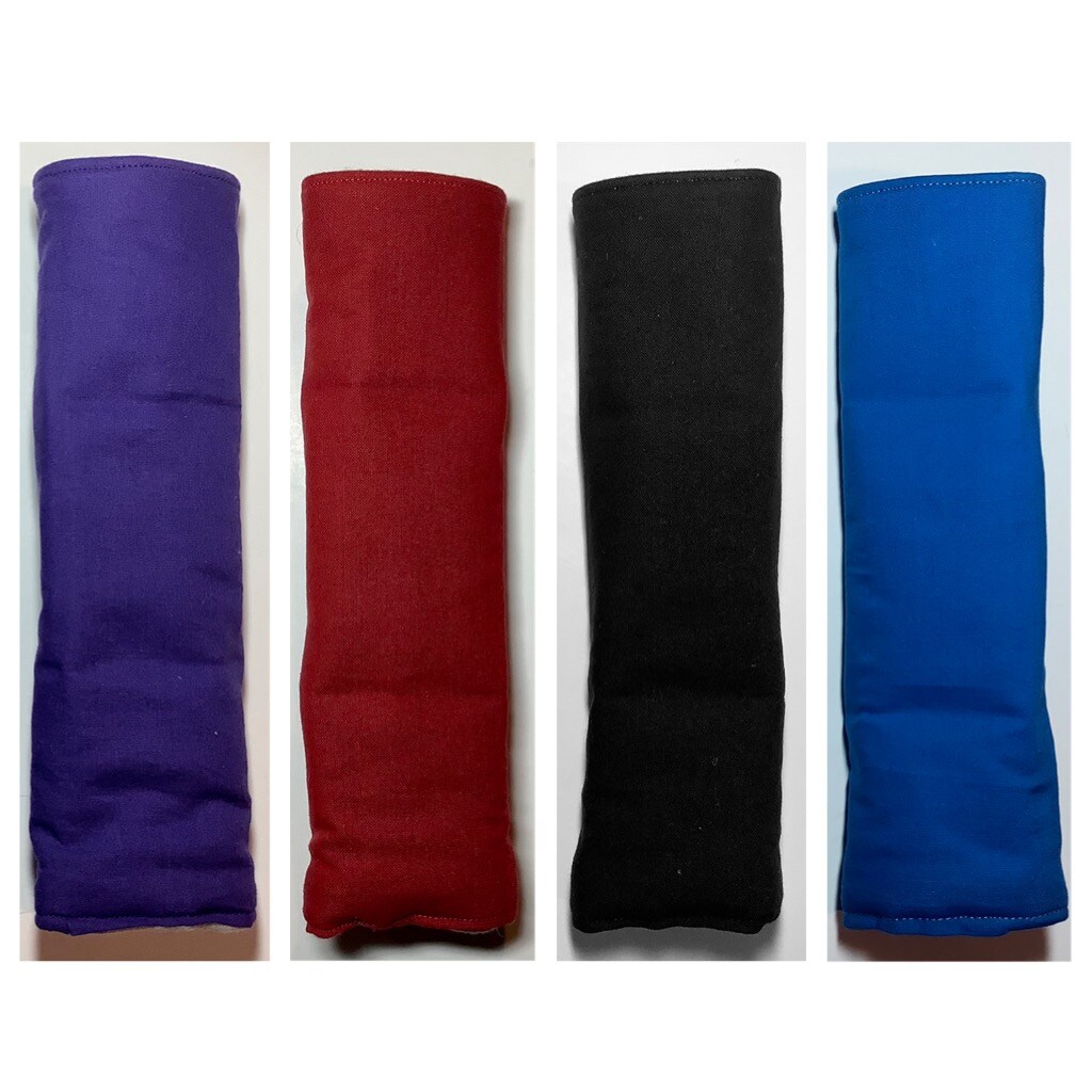 Solid Plain Seatbelt Cover, Car Strap Pad, Padded Quilted Cotton Sateen ...