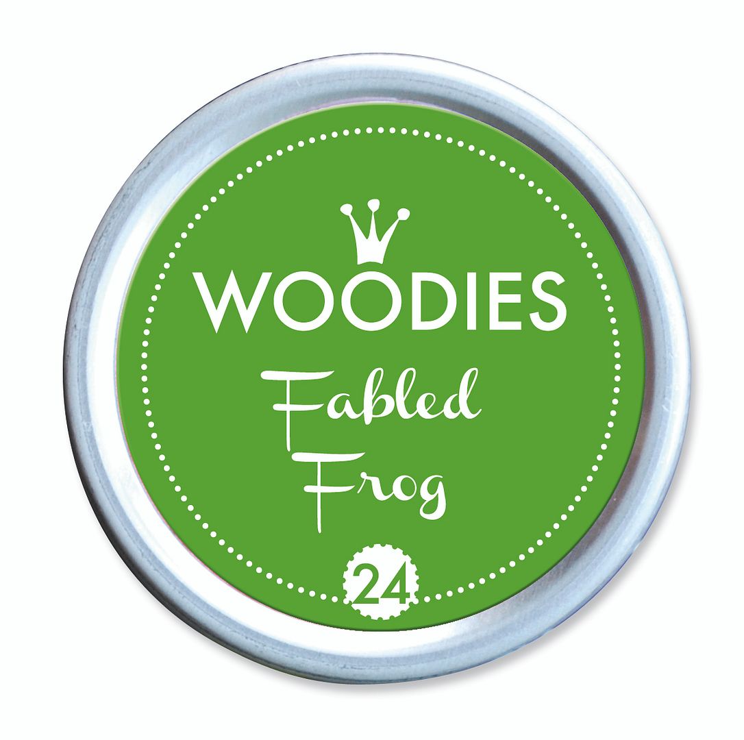 WOODIES Stamp Pad Ink Tin, Fabled Frog, Dye-based Ink, Vibrant Color, 1 ...