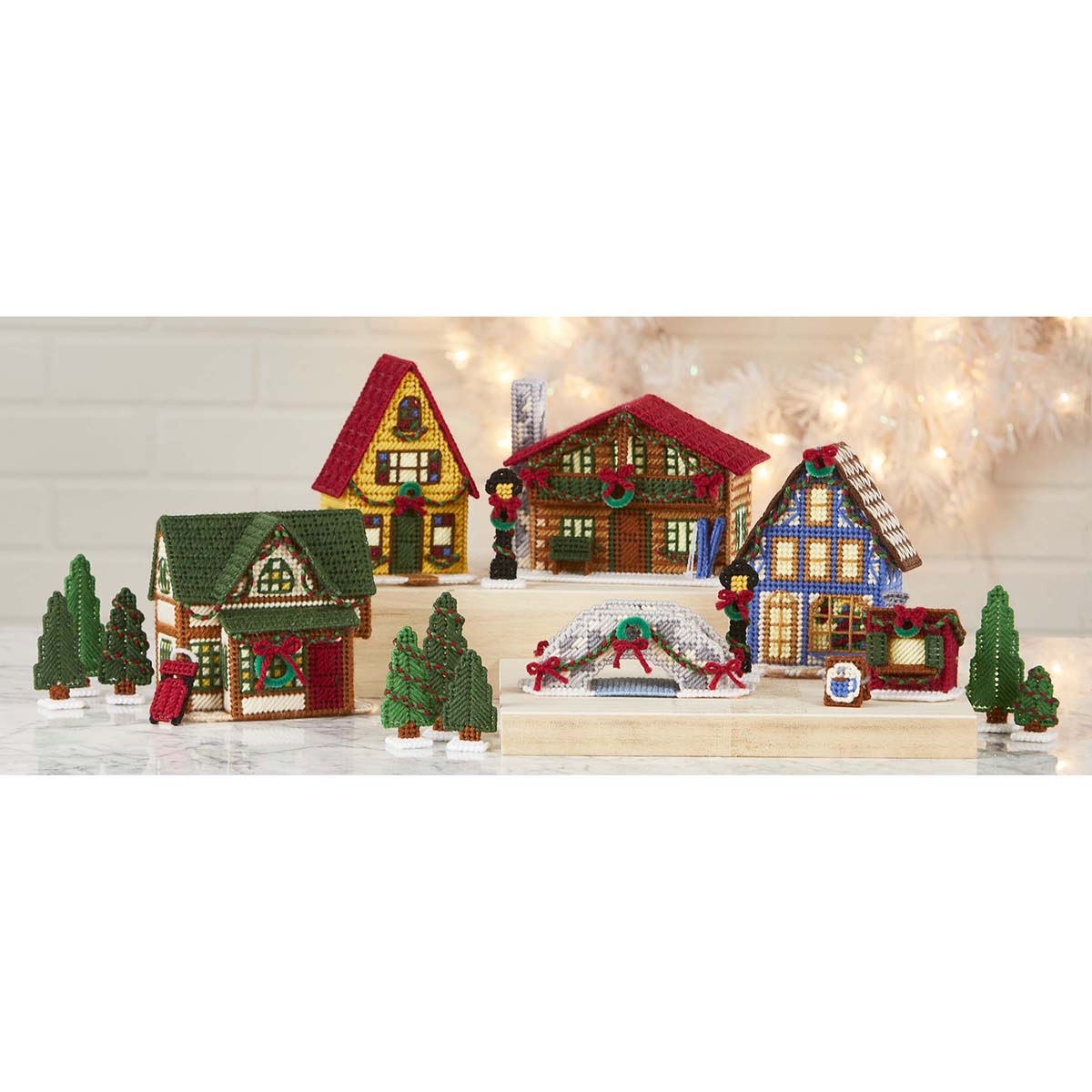 Herrschners Old World Village Plastic Canvas Kit | Michaels