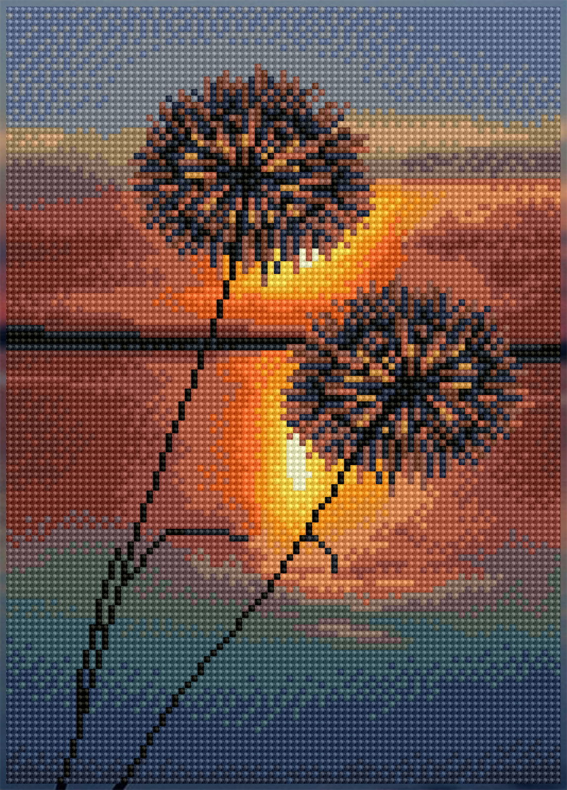 DIAMOND DOTZ ® - Evening Lake, Full Drill, Round Dotz, Diamond Painting ...