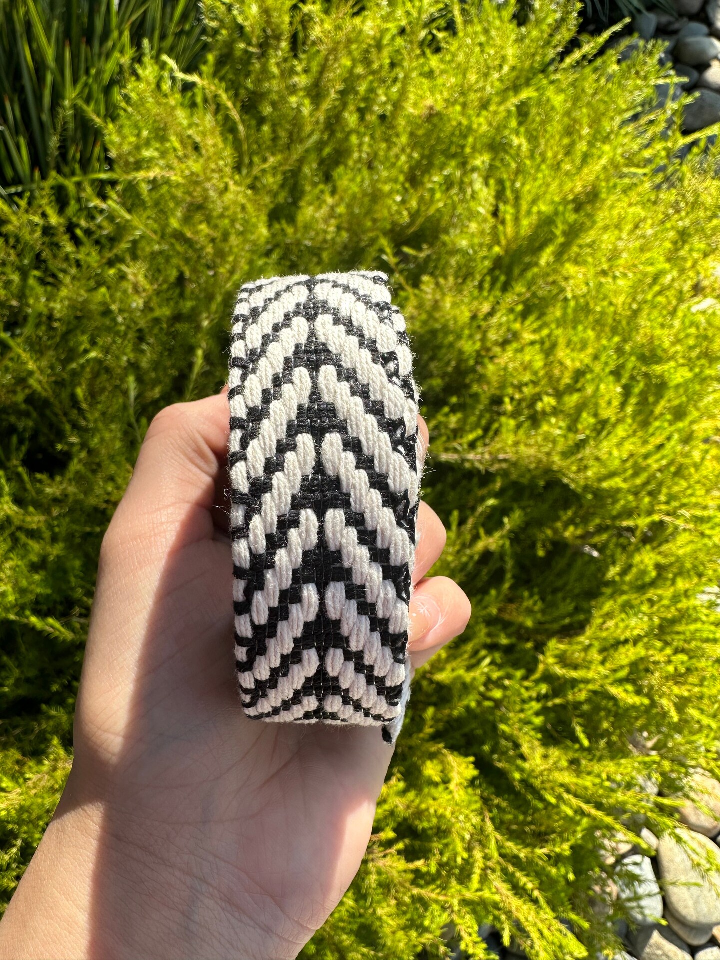 Black And White Woven Chevron 1” Webbing | Michaels