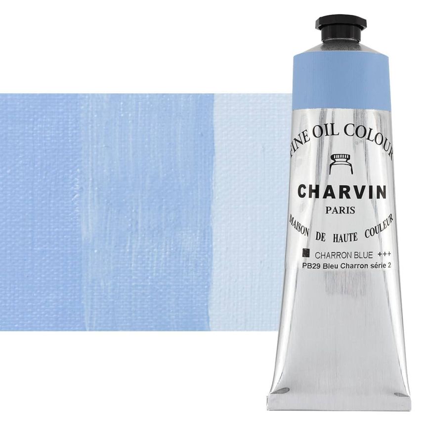 Charvin Professional Artist Quality Oil Paints, Green, Blue and Violet ...