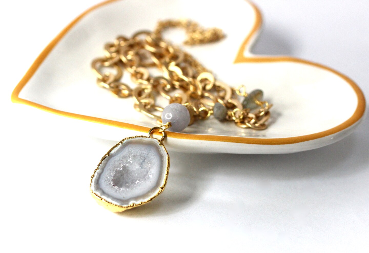 Gold Geode Necklace | MakerPlace by Michaels