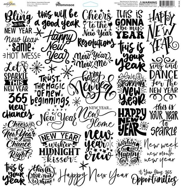 Reminisce New Year Celebration 12x12 Custom Sticker | Michaels