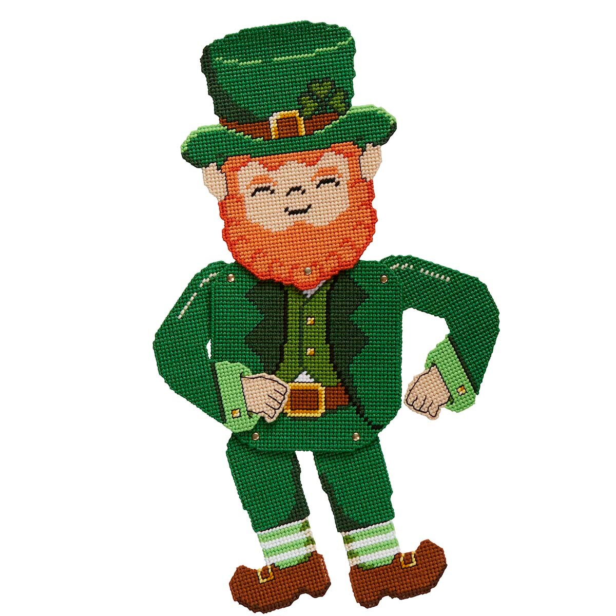 Herrschners Lucky Leprechaun Wall Hanging Plastic Canvas Kit | Michaels