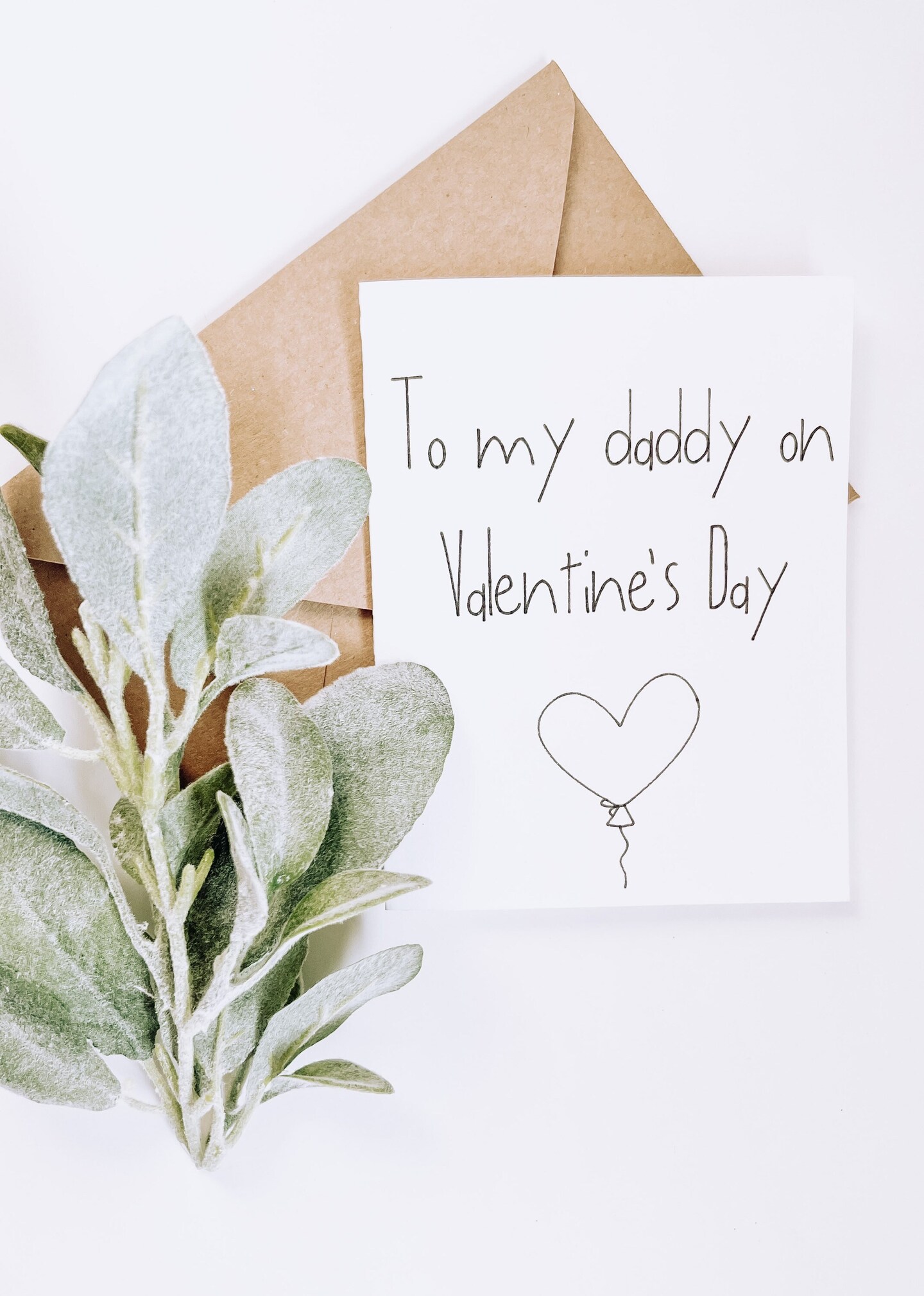 To my daddy on Valentine’s Day card, Valentine’s Day card for dad from ...