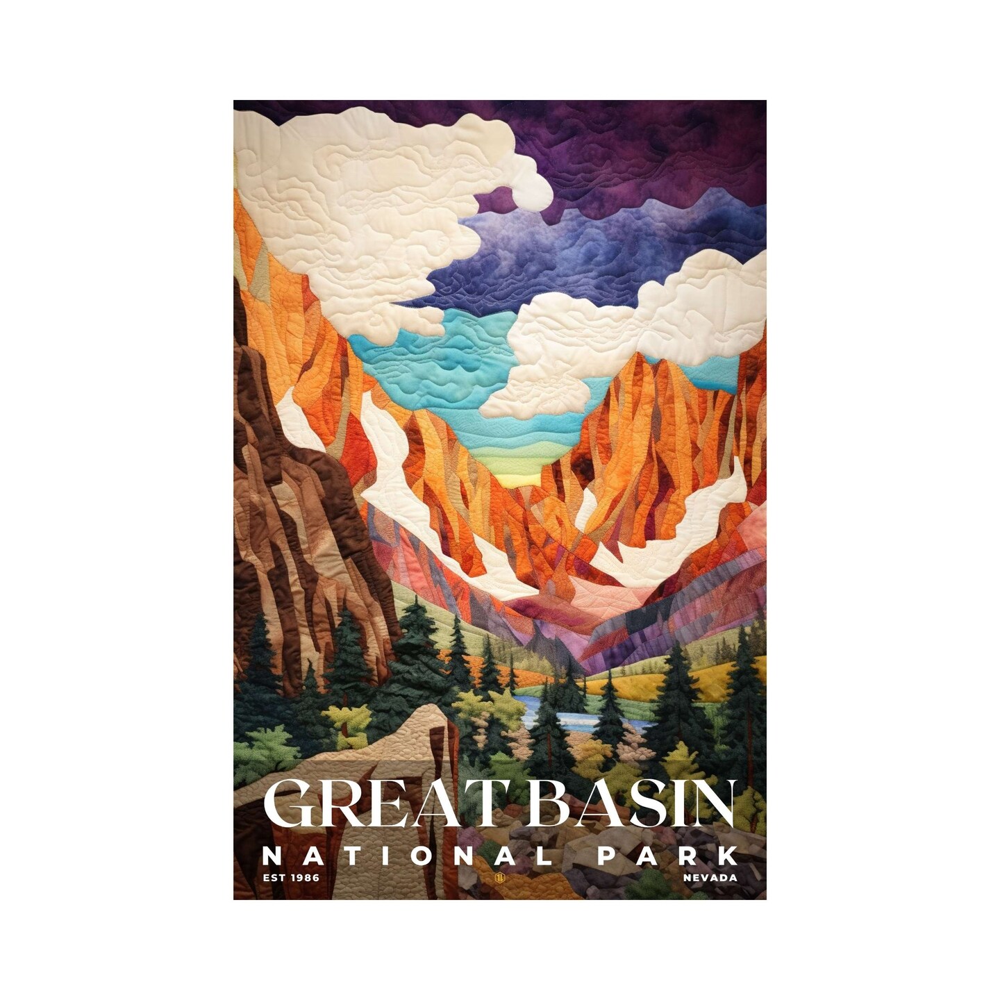 Great Basin National Park Poster, Travel Art, Office Poster, Home Decor ...