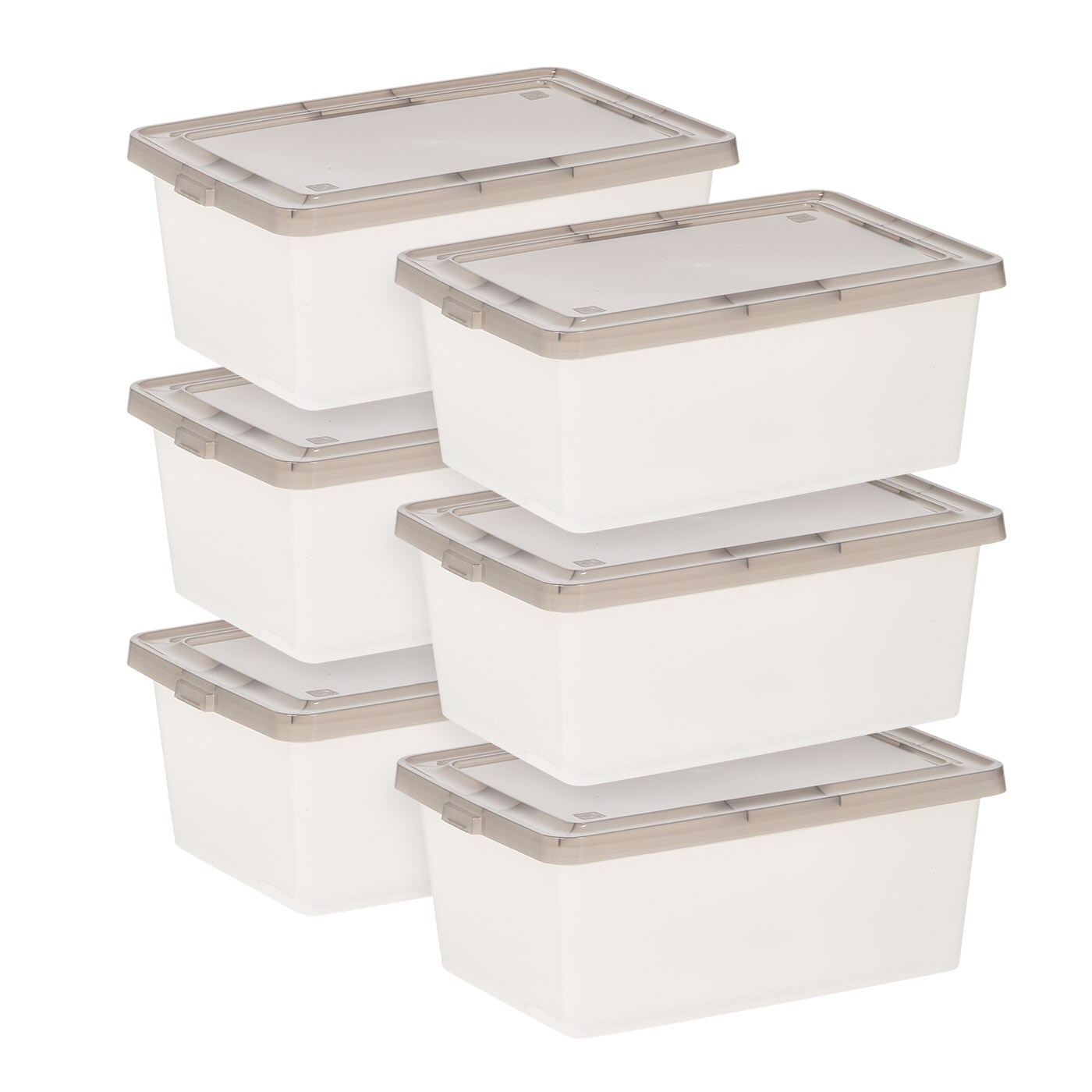 IRIS USA 14.5 Quart Snap Top Plastic Storage Box, 6 Pack | Michaels