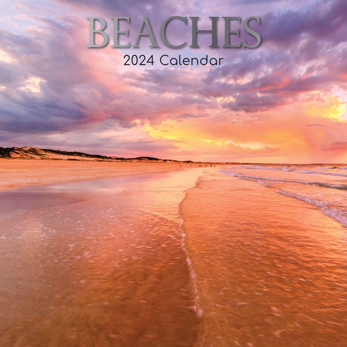 2024 Square Wall Calendar, Beaches, 16-Month Natural World Theme with ...