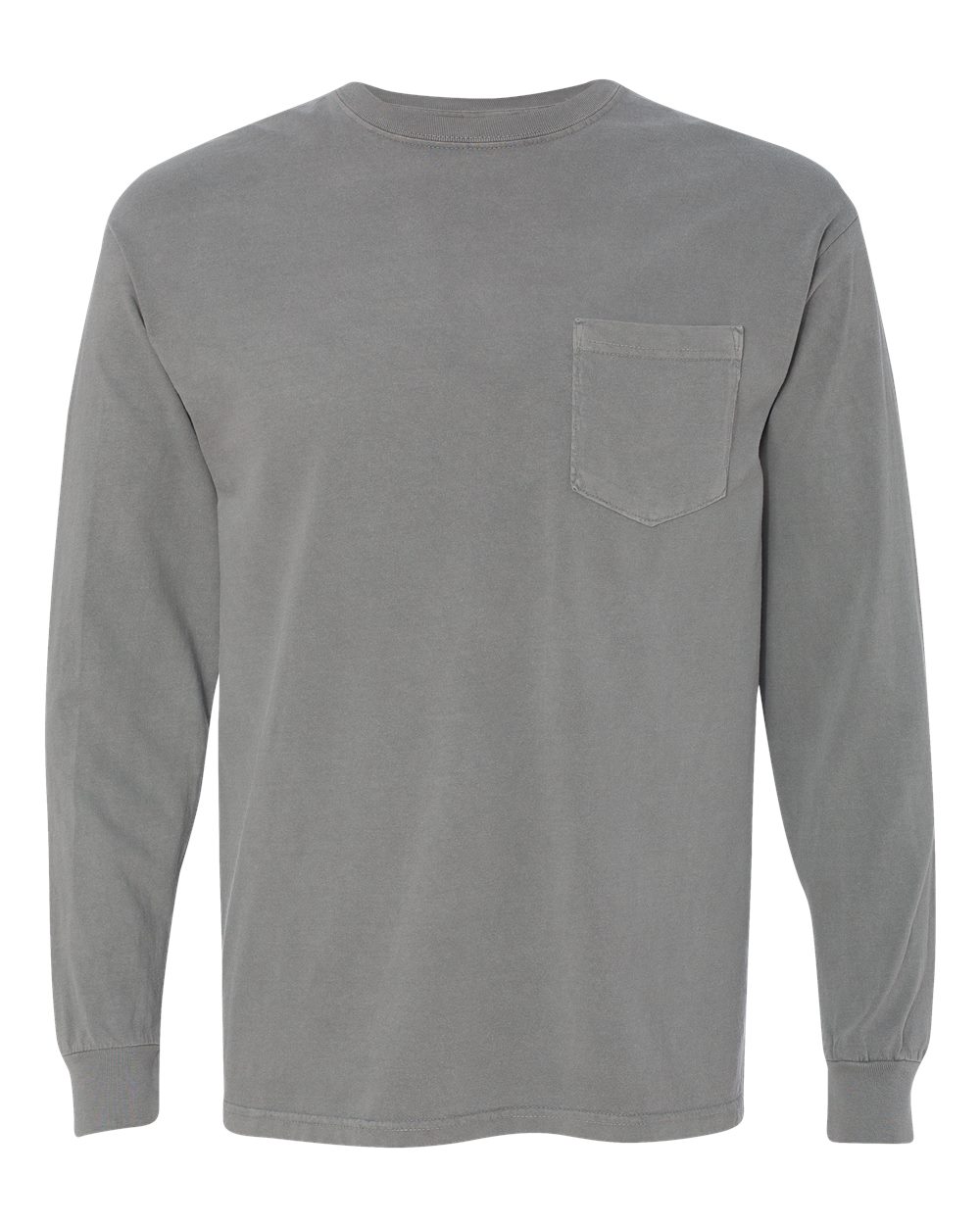 Garment-Dyed Heavyweight Long Sleeve Pocket T-Shirt | Michaels