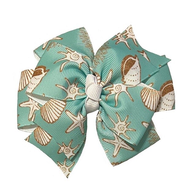 Seashell Pinwheel Hair Bow | MakerPlace by Michaels