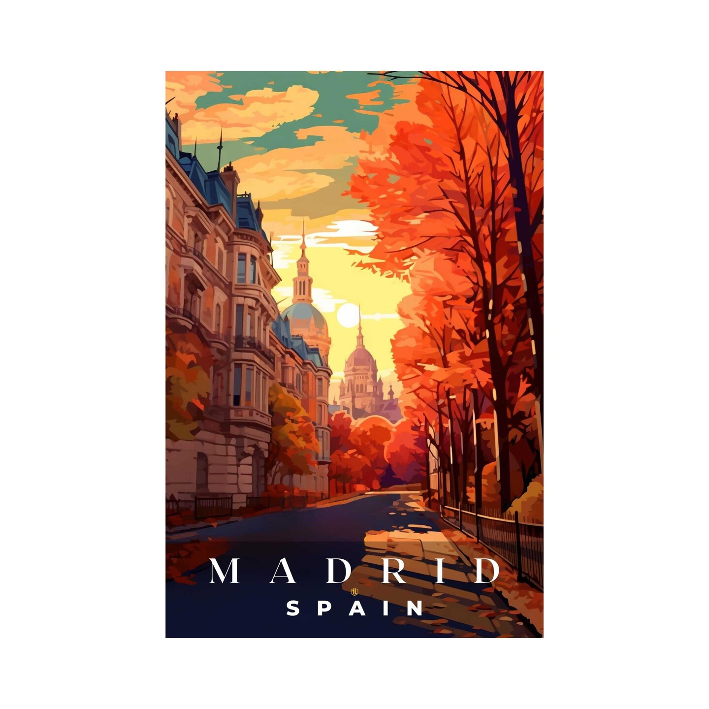 Madrid Poster, World Travel Print, Office Poster, Home Decor | S3 ...