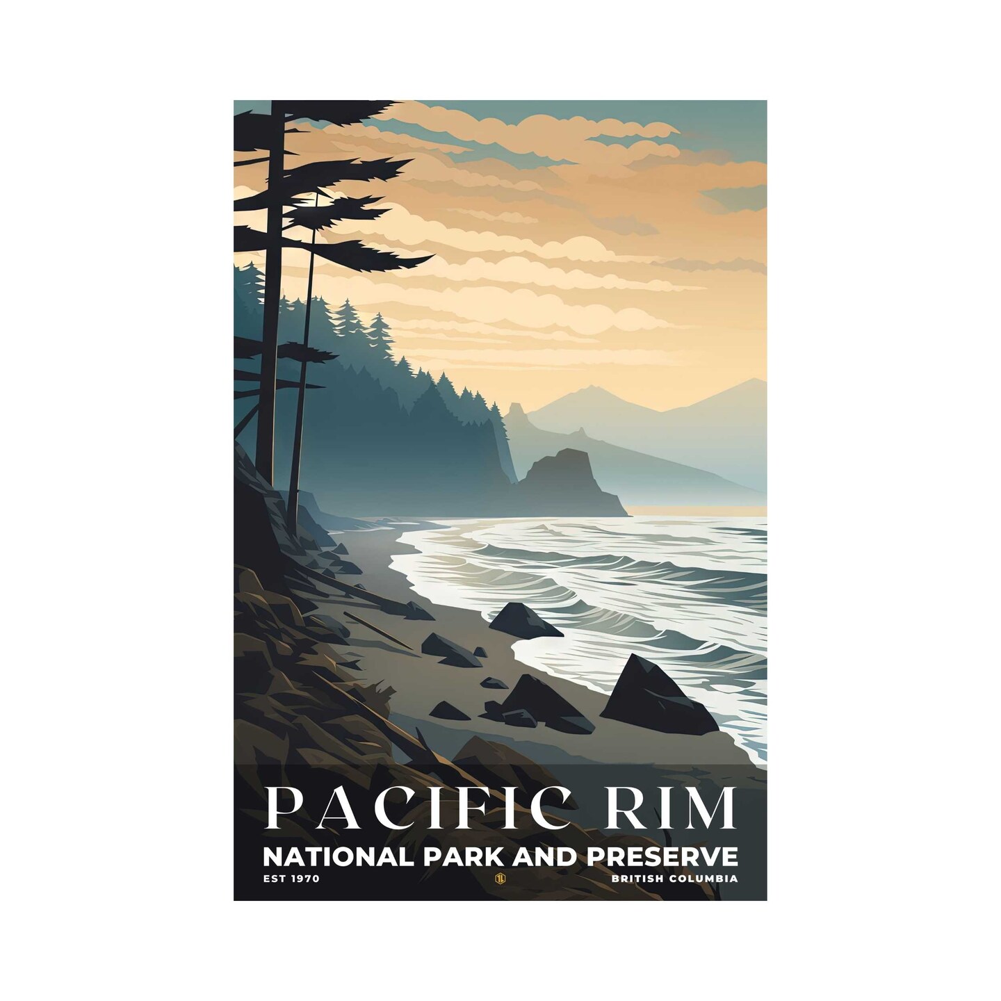 Pacific Rim National Park Reserve Poster, Travel Print, Office Poster ...