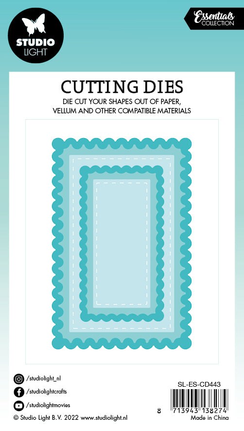 Studio Light SL Cutting Dies Scalloped Nested Shape Essentials 61x92x1mm 6 PC nr.443 | Michaels