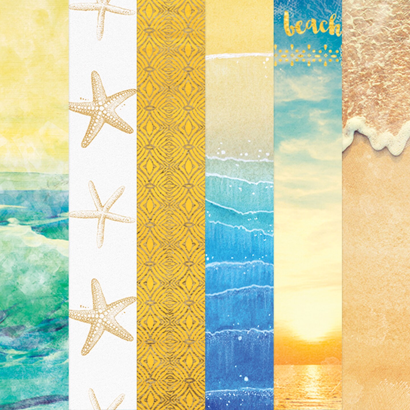 BEACHY KEEN PATTERN 12 X12 SCRAPBOOK PAPER SET | Michaels