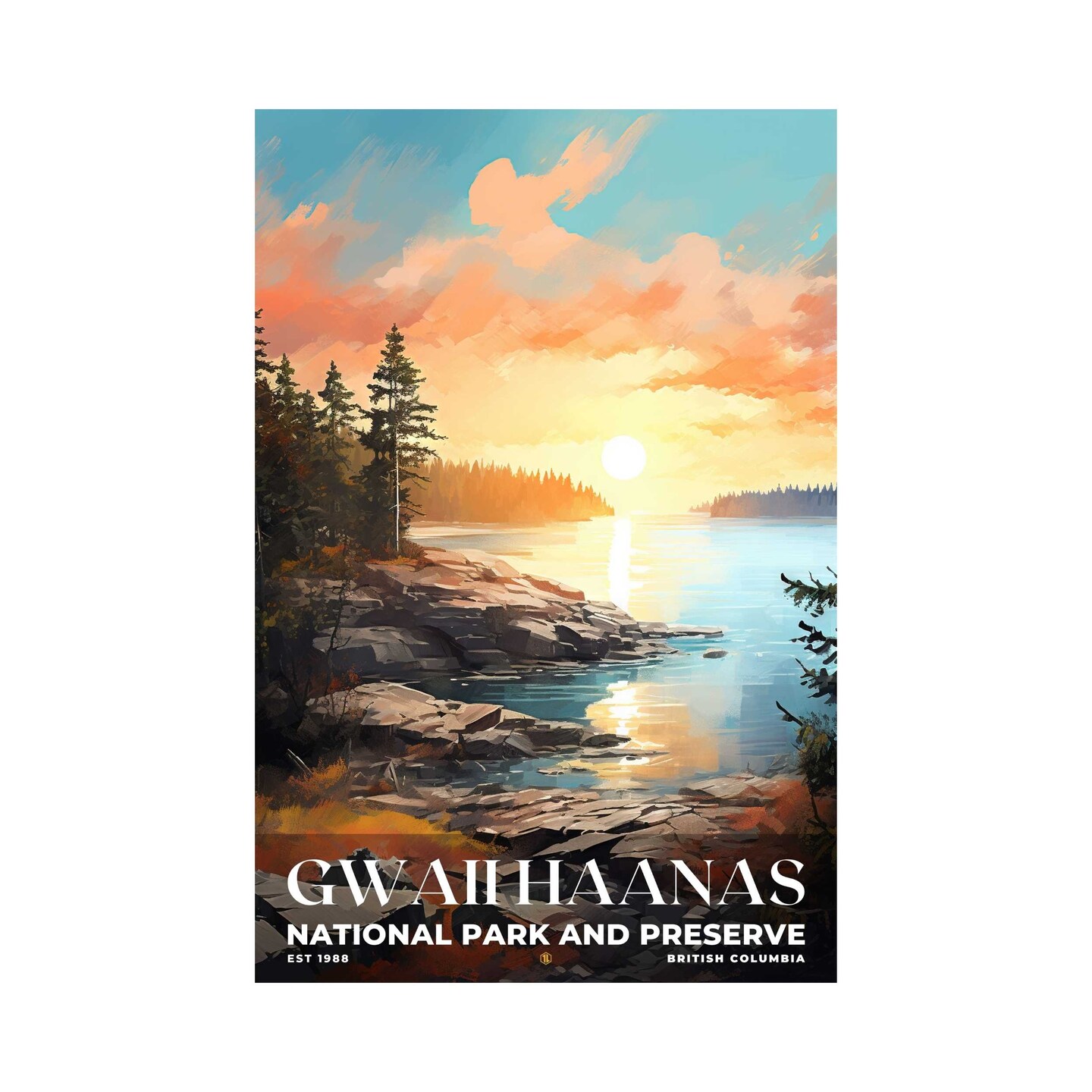 Gwaii Haanas National Park Reserve Poster, Travel Print, Office Poster ...