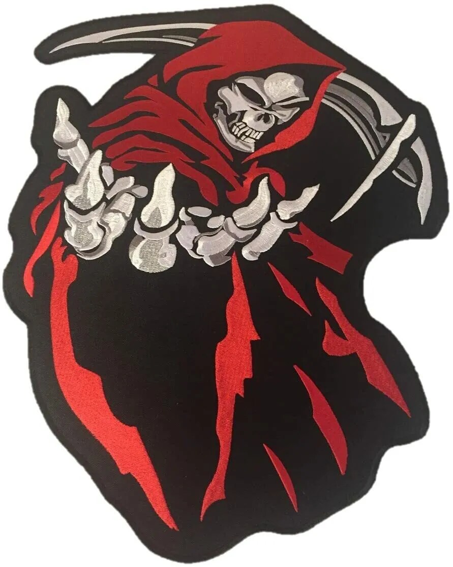 Kitcheniva Large Hooded Grim Reaper Patch | Michaels