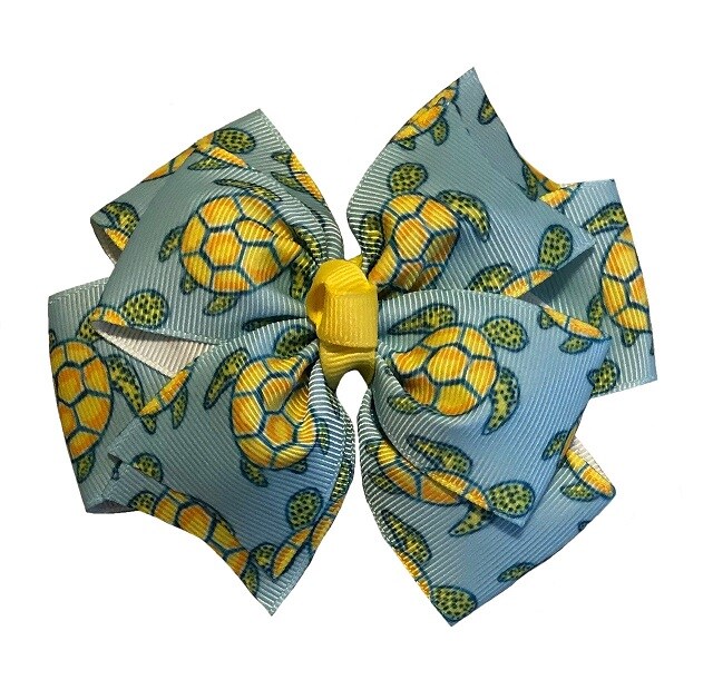 Sea Turtle Pinwheel Hair Bow | MakerPlace by Michaels