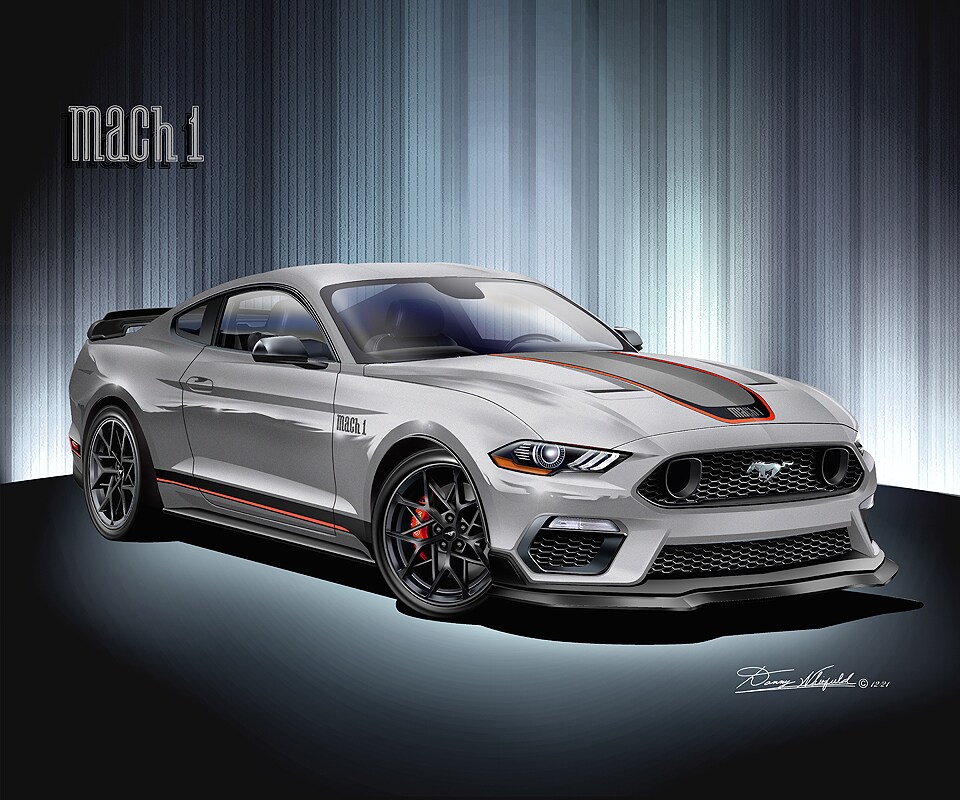 2023 Ford Mustang Art Prints by Danny Whitfield | MACH 1 - ICONIC ...