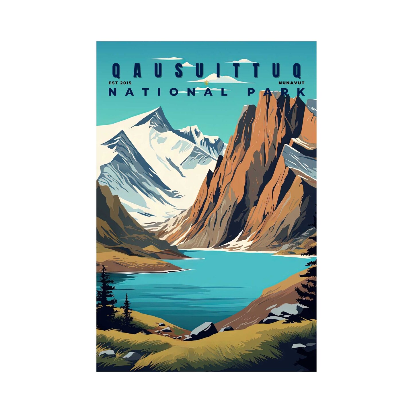 Qausuittuq National Park Poster, Travel Print, Office Poster, Home ...