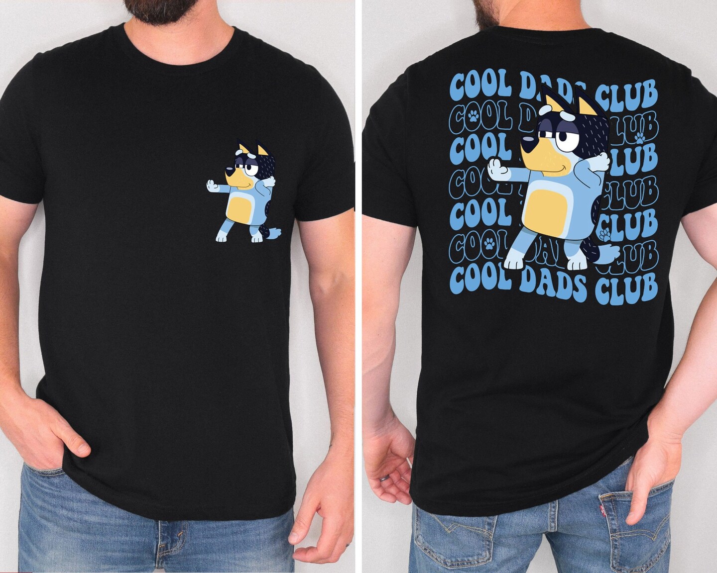 Cool Dad Bluey Comfort Colors Shirt, Cool Dad Club Shirt, Bluey Father’s Day Shirt, Bandit Bluey ...