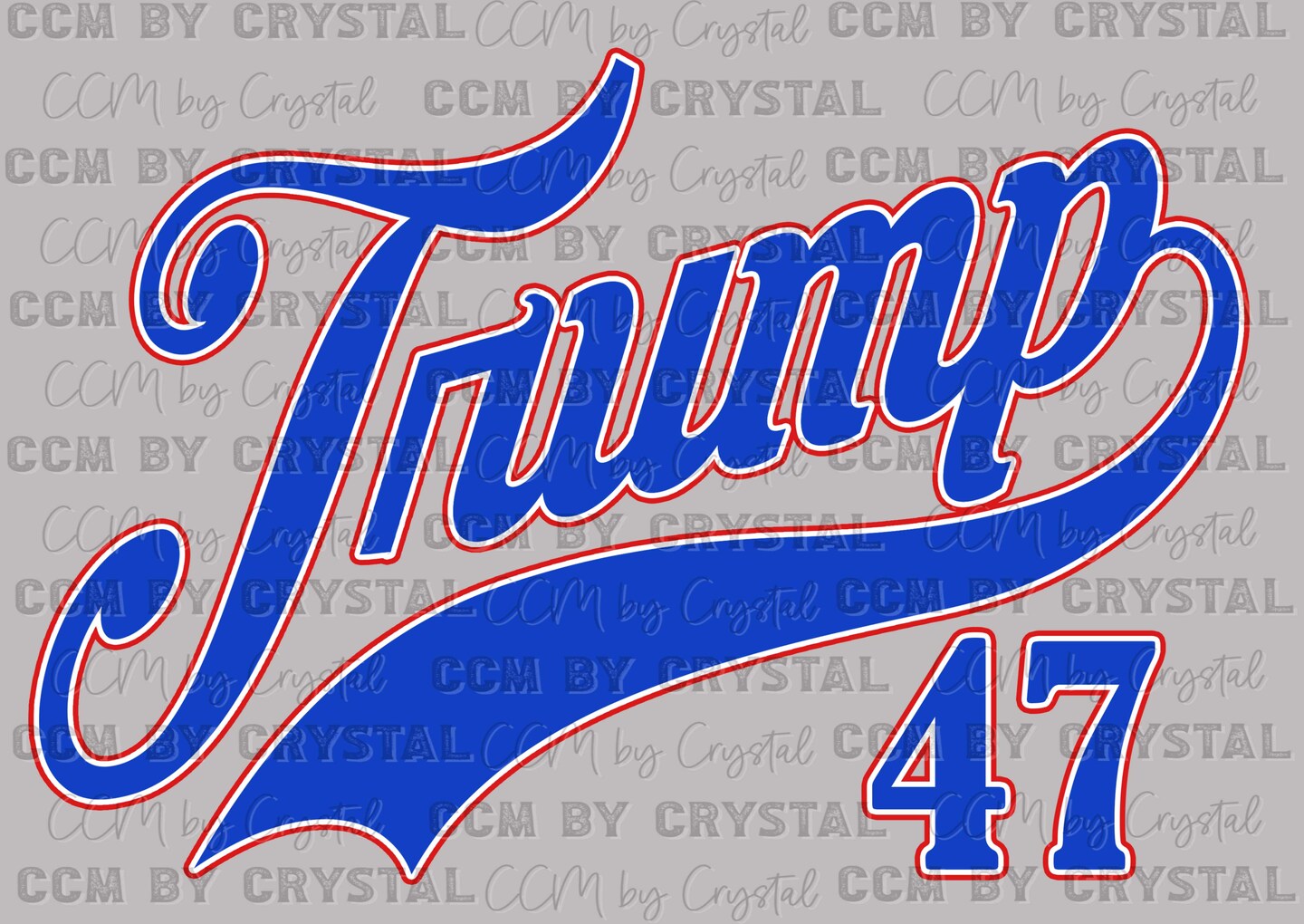 Blue Trump 47 Ready to Press Transfer DTF Transfer Sublimation Transfer ...