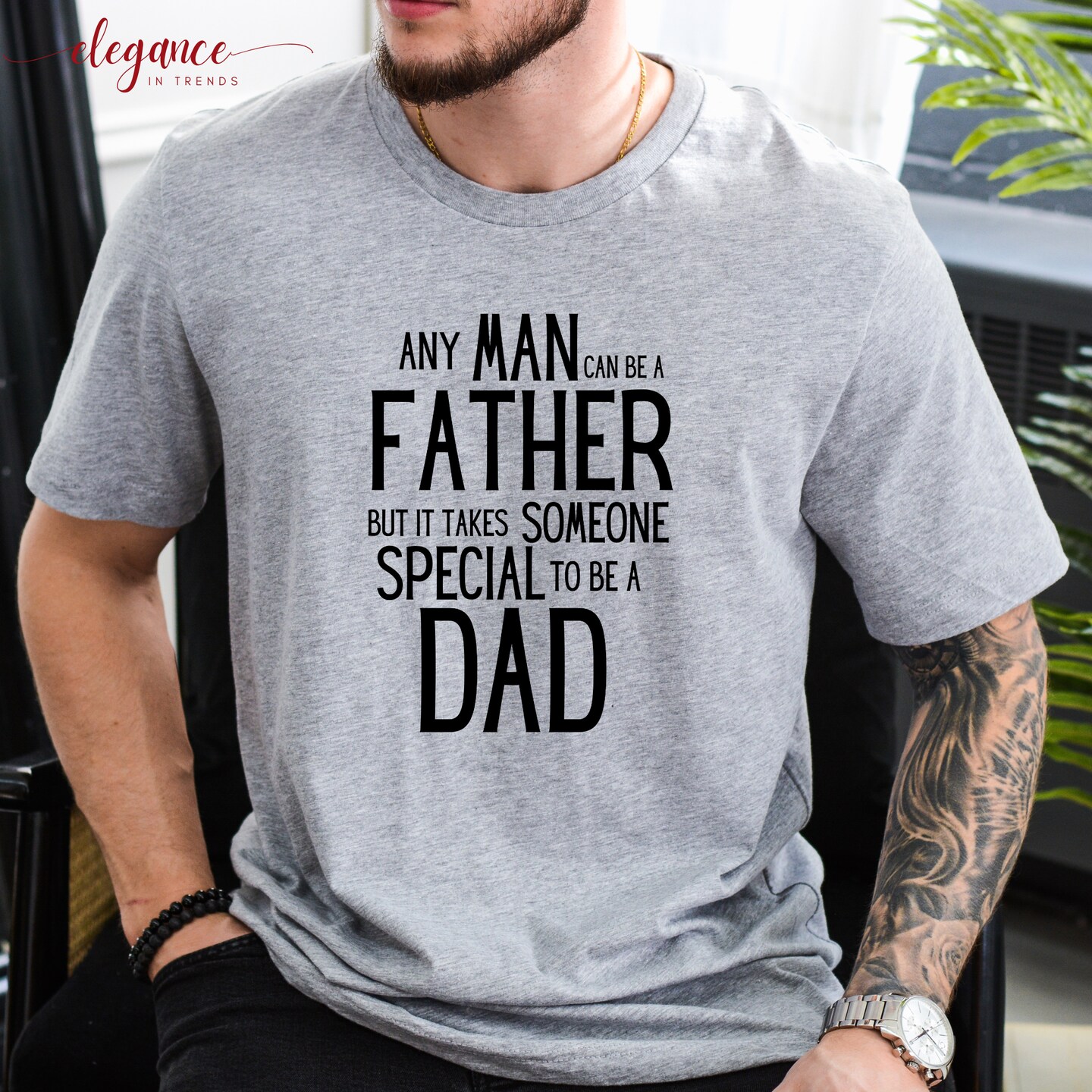 Touch'ng Fathers Day G'ft For New Dad, Any Man Can Be A Father But It ...