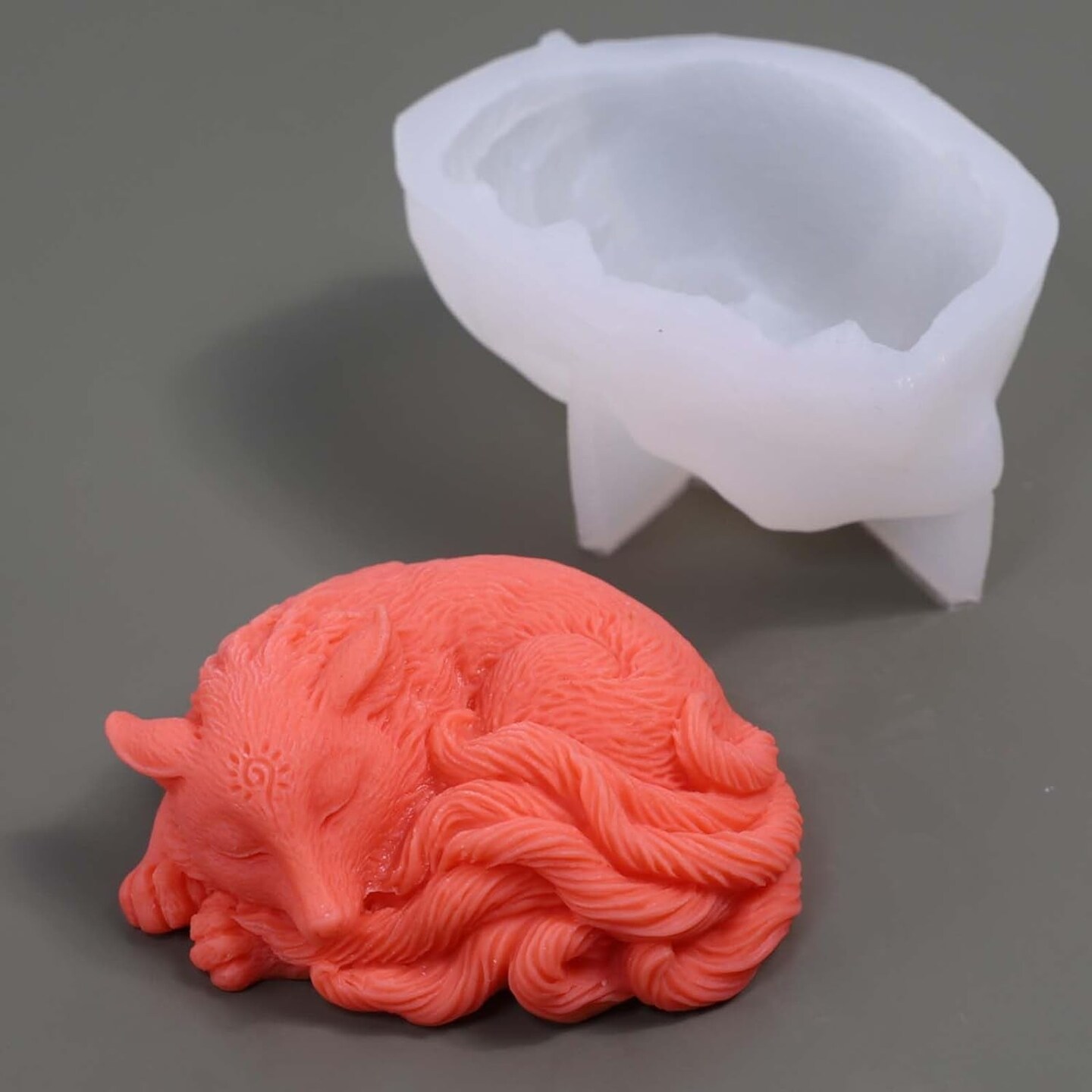 4 Inch Skull Rose Candle Mold Hand Crystal Ball Mold Ghost Mold 3D ...