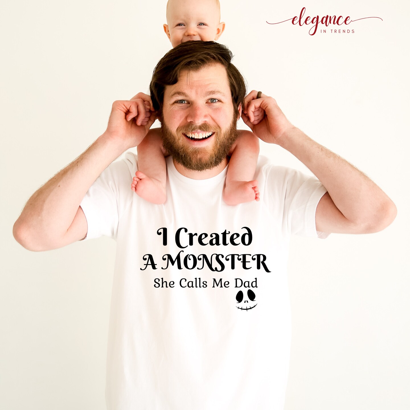 I Created A Monster She Calls Me Dad T-shirt, Humorous Fathers Day ...