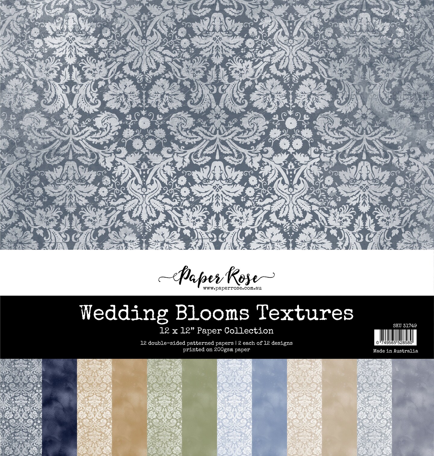 Wedding Blooms Textures 12x12 Paper Collection 31749, Model: ES-PR31749 ...