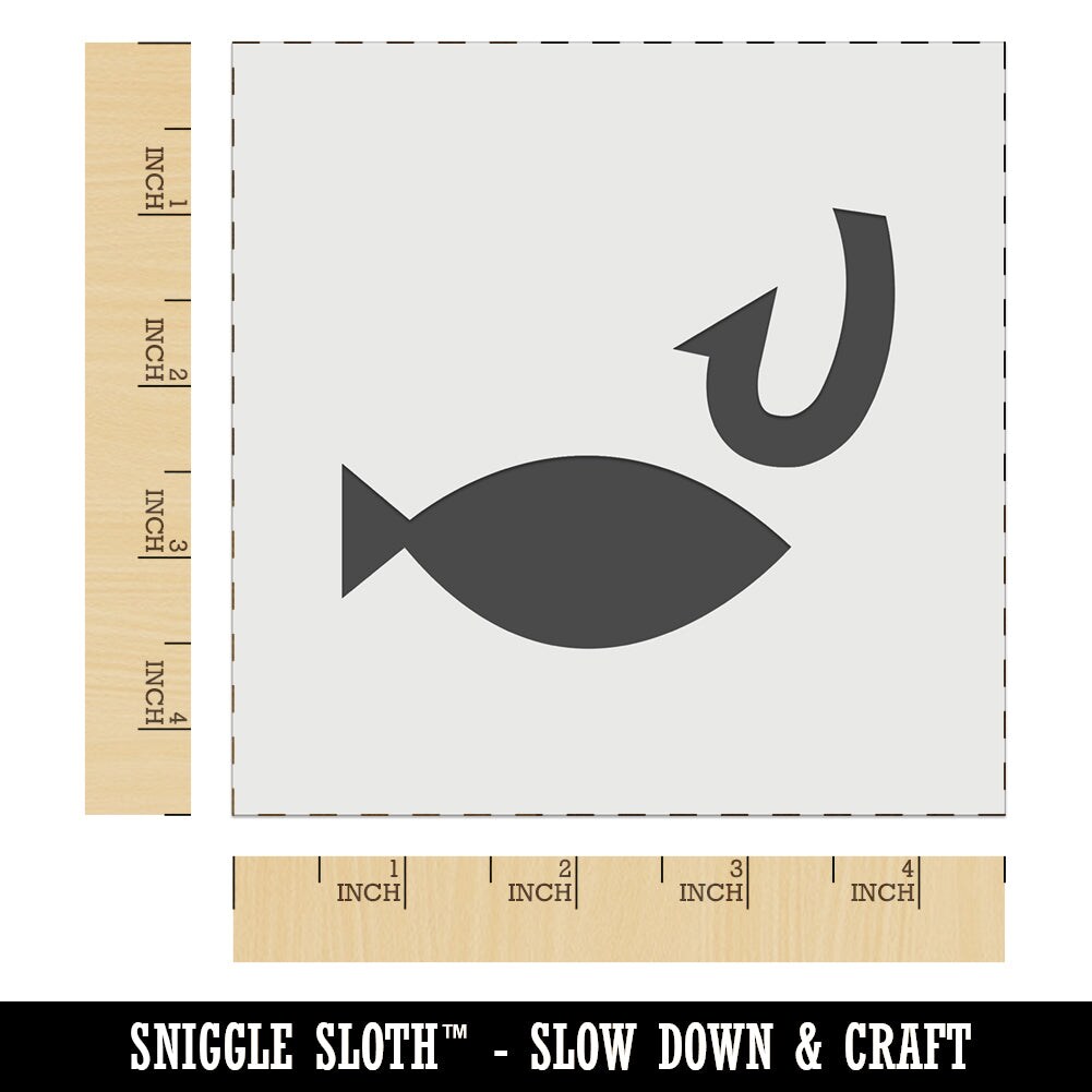 Fish and Hook Fishing Wall Cookie DIY Craft Reusable Stencil | Michaels