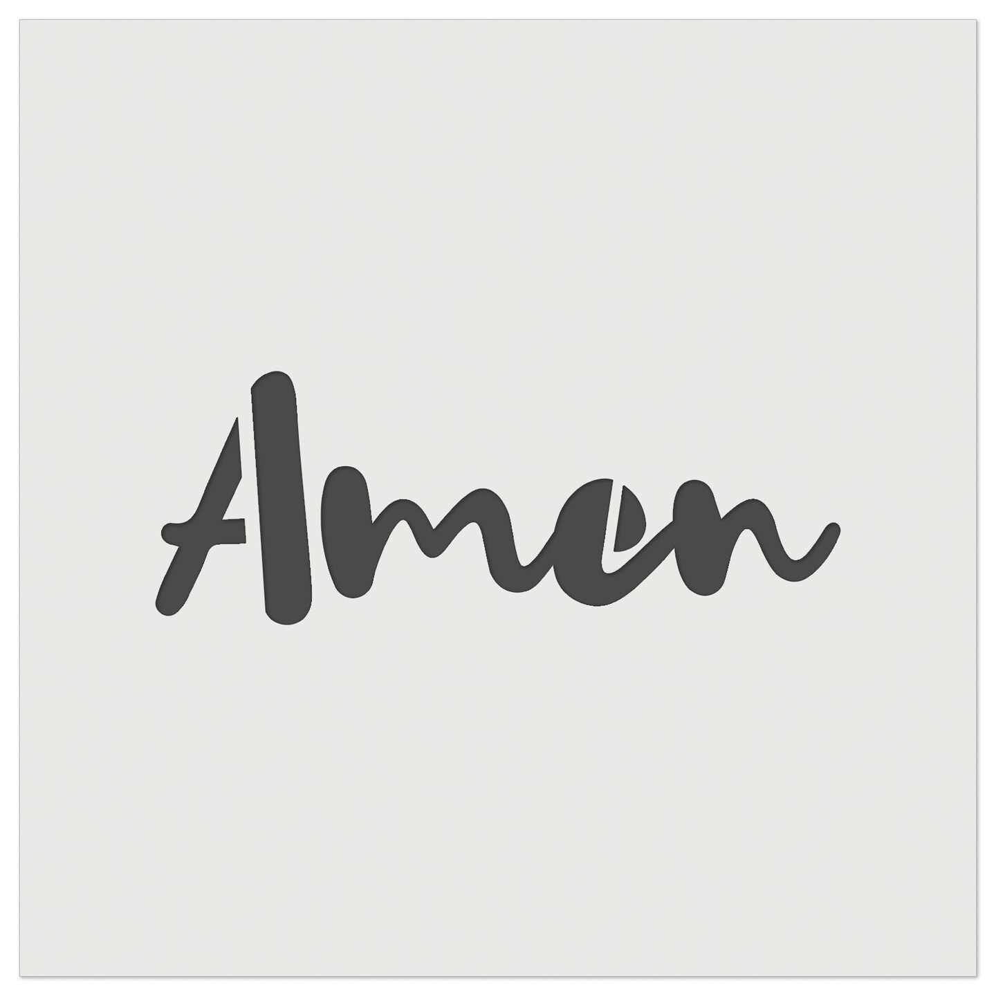 Amen Cursive Fun Text Prayer Praying Wall Cookie DIY Craft Reusable ...