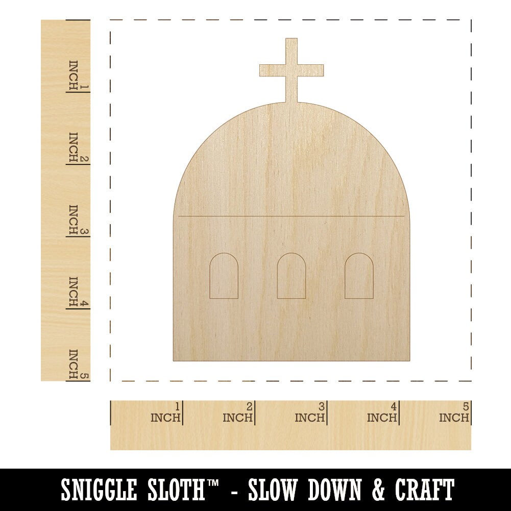 Greece Greek Symbol Church Dome Unfinished Wood Shape Piece Cutout for ...