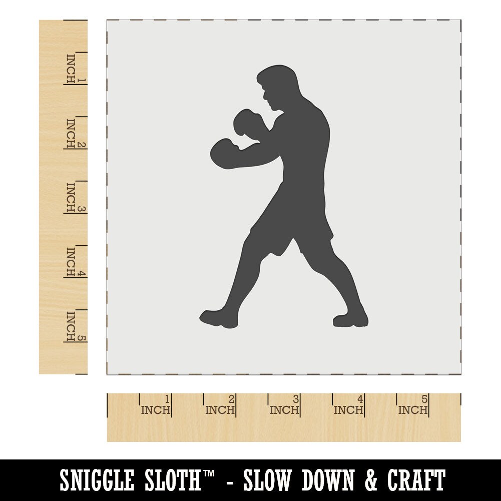 Boxer Fighter Stance with Boxing Gloves Pugilist Wall Cookie DIY Craft ...