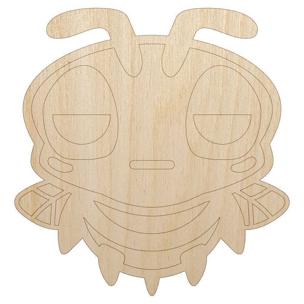 Cute Bee Unamused Unfinished Wood Shape Piece Cutout for DIY Craft Projects | Michaels