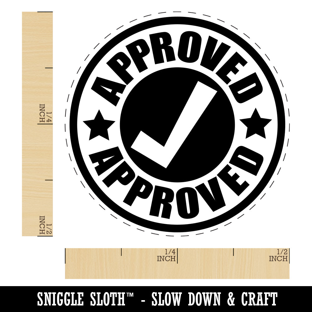 Approved Check Mark Self-Inking Rubber Stamp for Stamping Crafting ...