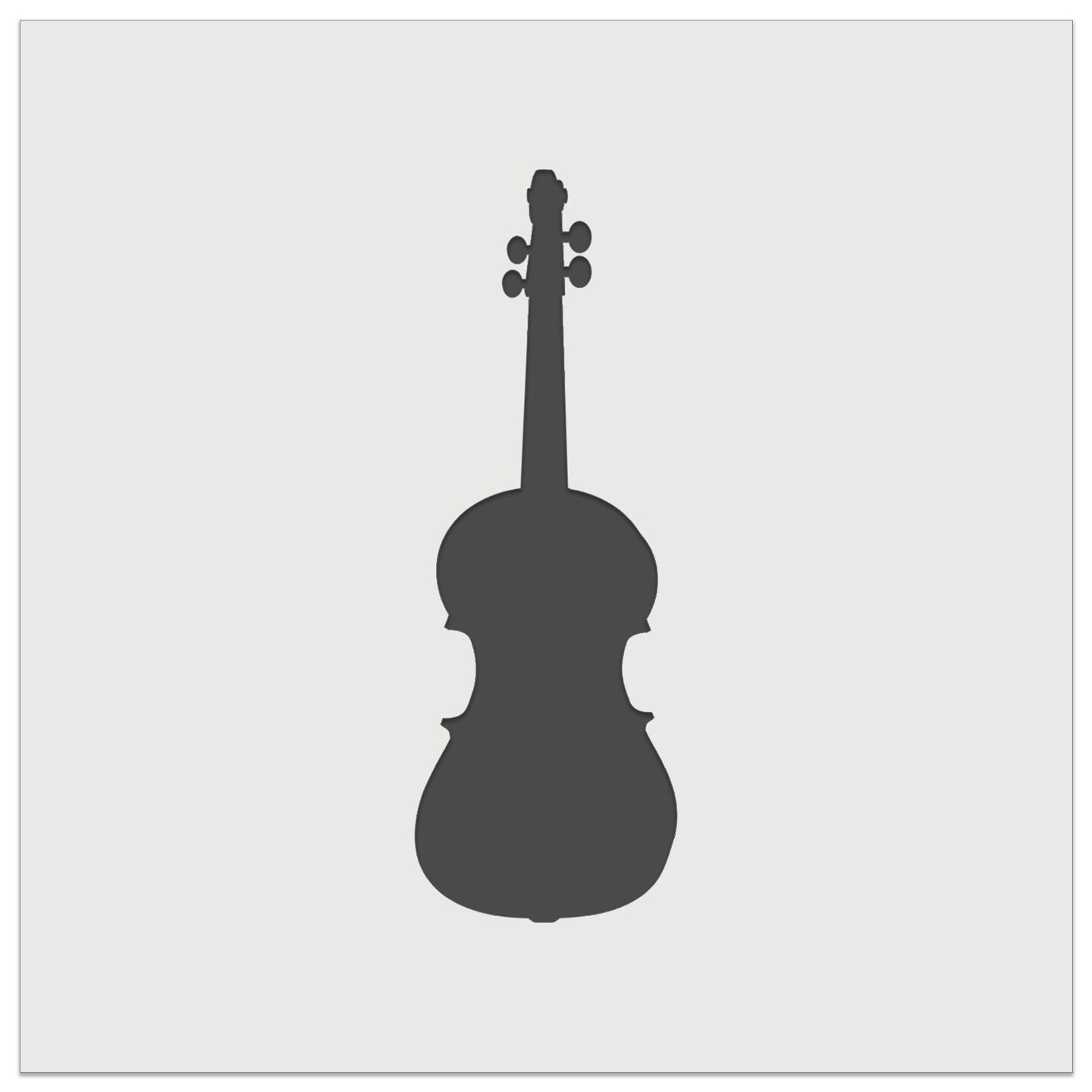 Violin Music Instrument Silhouette Wall Cookie DIY Craft Reusable ...