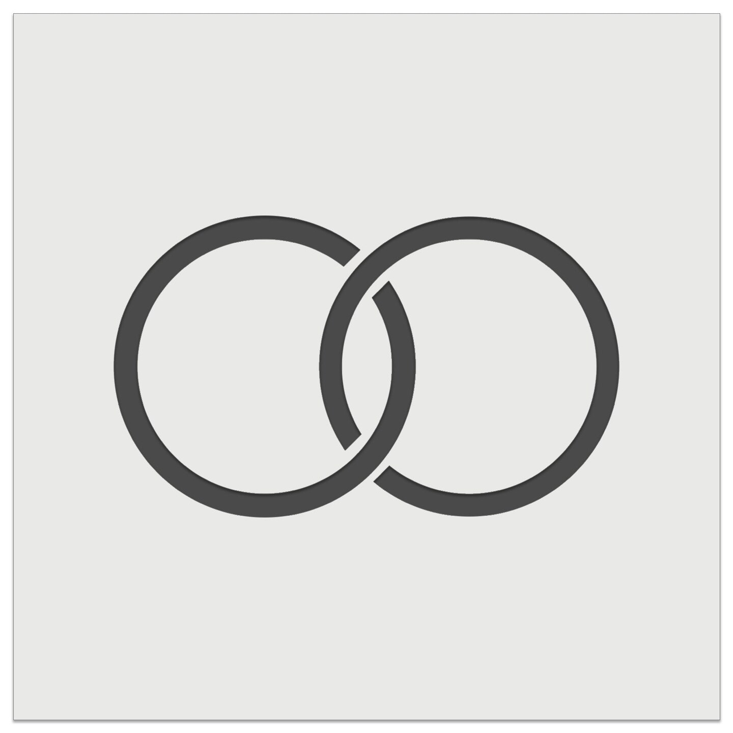 Wedding Rings Overlapping Wall Cookie DIY Craft Reusable Stencil | Michaels