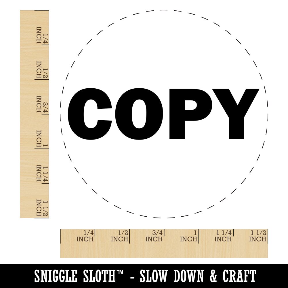 Copy Bold Text Solid Self-Inking Rubber Stamp for Stamping Crafting ...