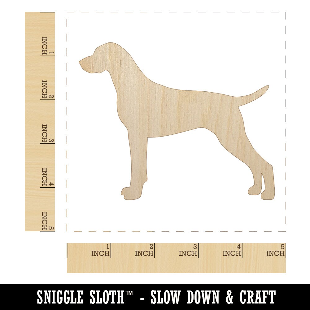 German Shorthaired Pointer Dog Solid Unfinished Wood Shape Piece Cutout for DIY Craft Projects ...
