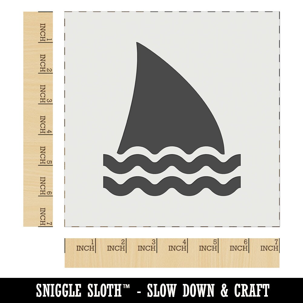 Shark Fin in Water Wall Cookie DIY Craft Reusable Stencil | Michaels