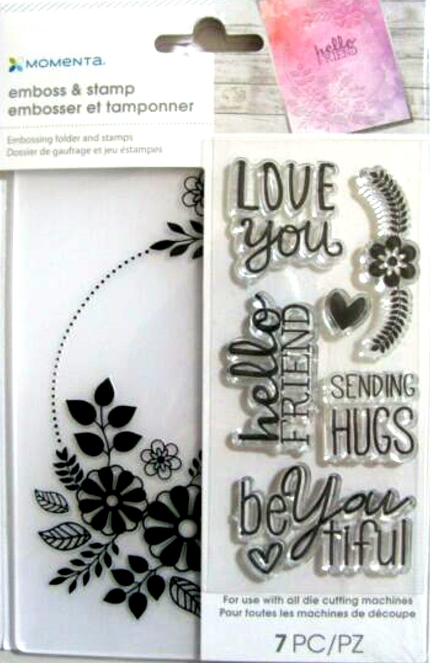Momenta Emboss & Stamp Inspirational & Botanical Set | Michaels