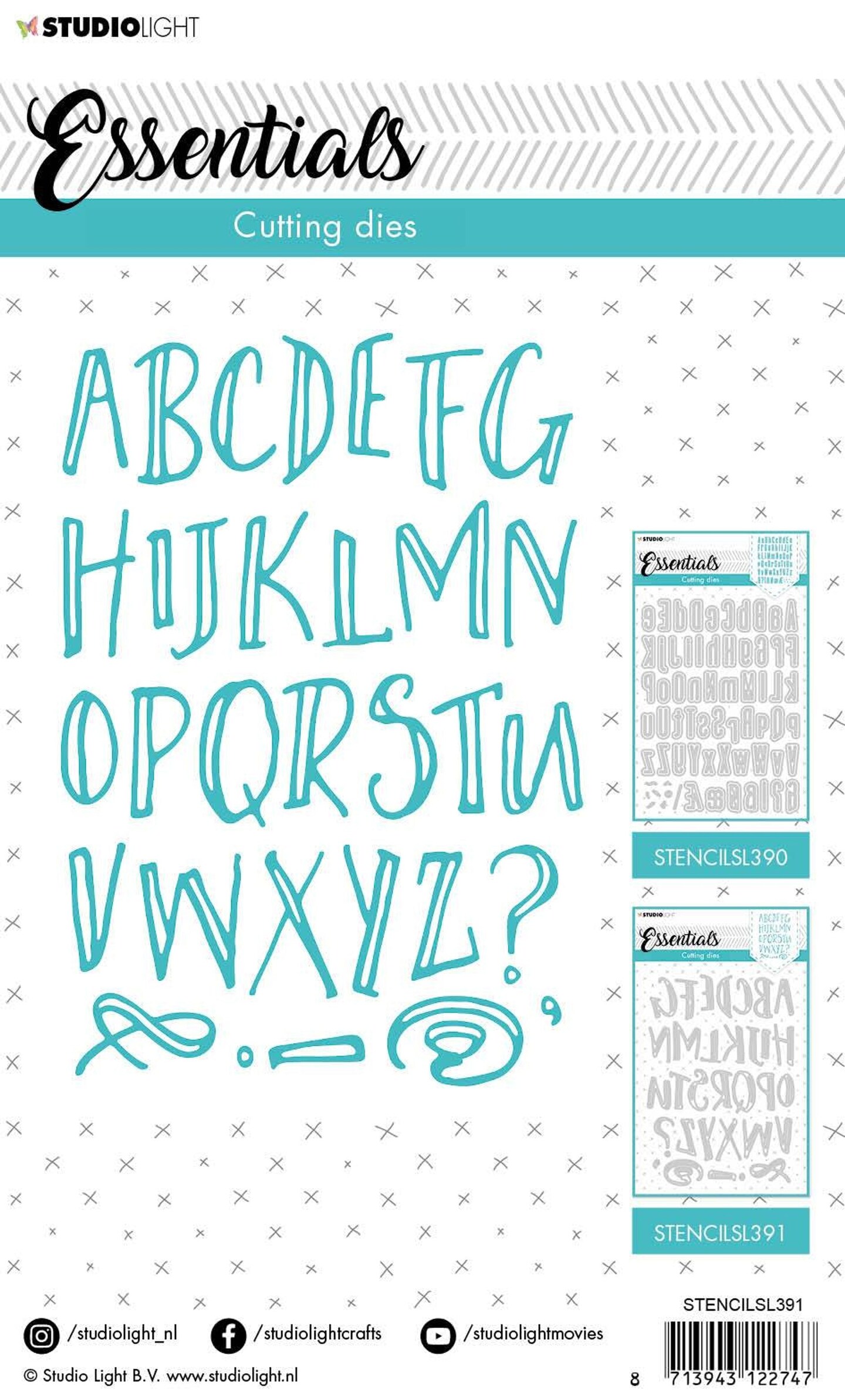 Studio Light Cutting Die Alphabet Mixed Media Essentials 137x197mm nr.391 | Michaels