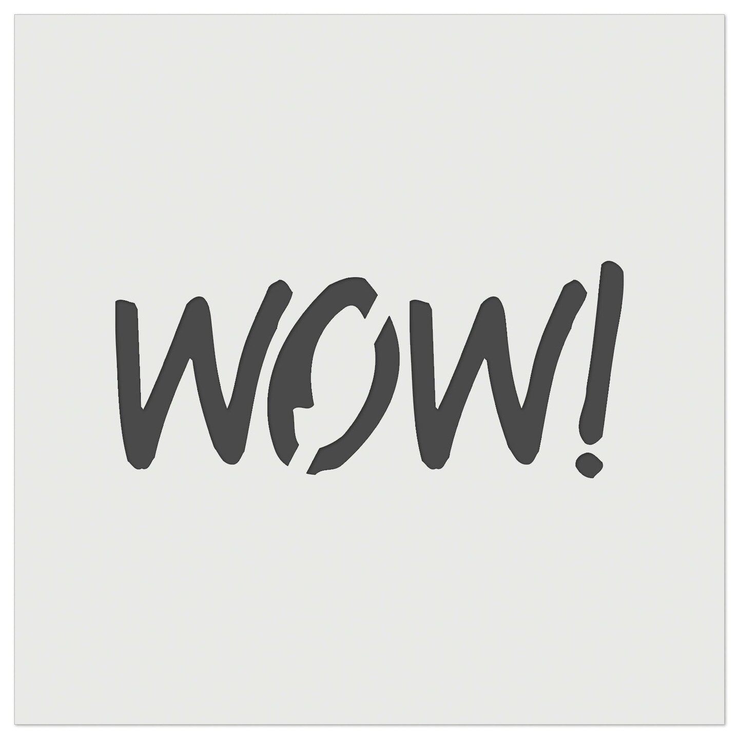 Wow Text Wall Cookie DIY Craft Reusable Stencil | Michaels