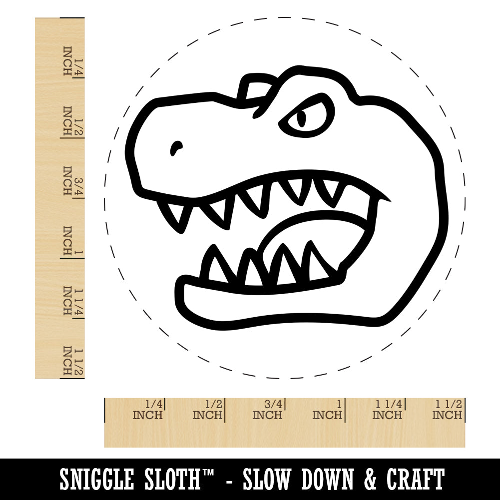 Tyrannosaurus Rex Head Self-Inking Rubber Stamp for Stamping Crafting ...